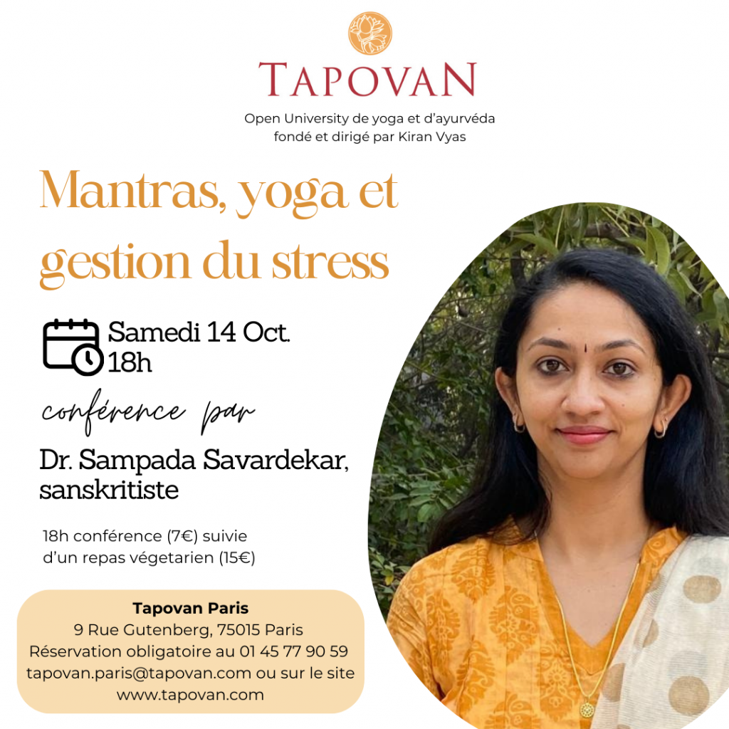 Mantras, yoga et gestion du stress - Tapovan